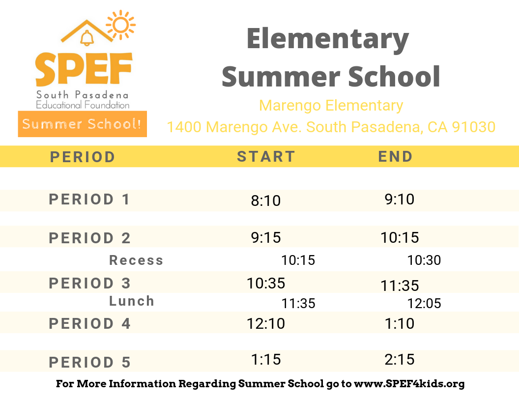 Summer School – SPEF Online