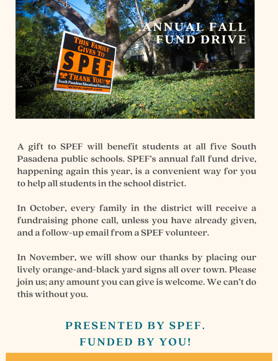 SPEF Online – South Pasadena Educational Foundation